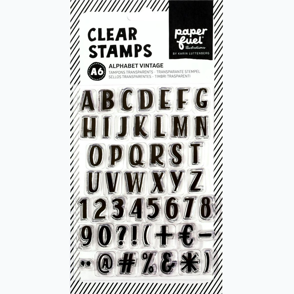 Clear Stamp - A6 Alphabet Vintage – Craftful Things